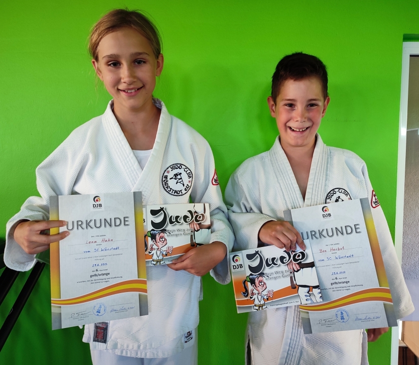 Zwei neue Farben im Judo-Club Wörrstadt